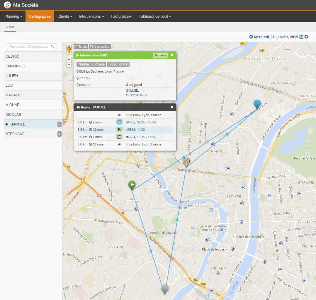 Cartographie interventions de maintenance - Blog Synchroteam